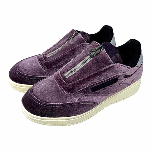 Reebok | Shoes | Nwt Reebok Club C Double Zip Purple Velvet Platform ...